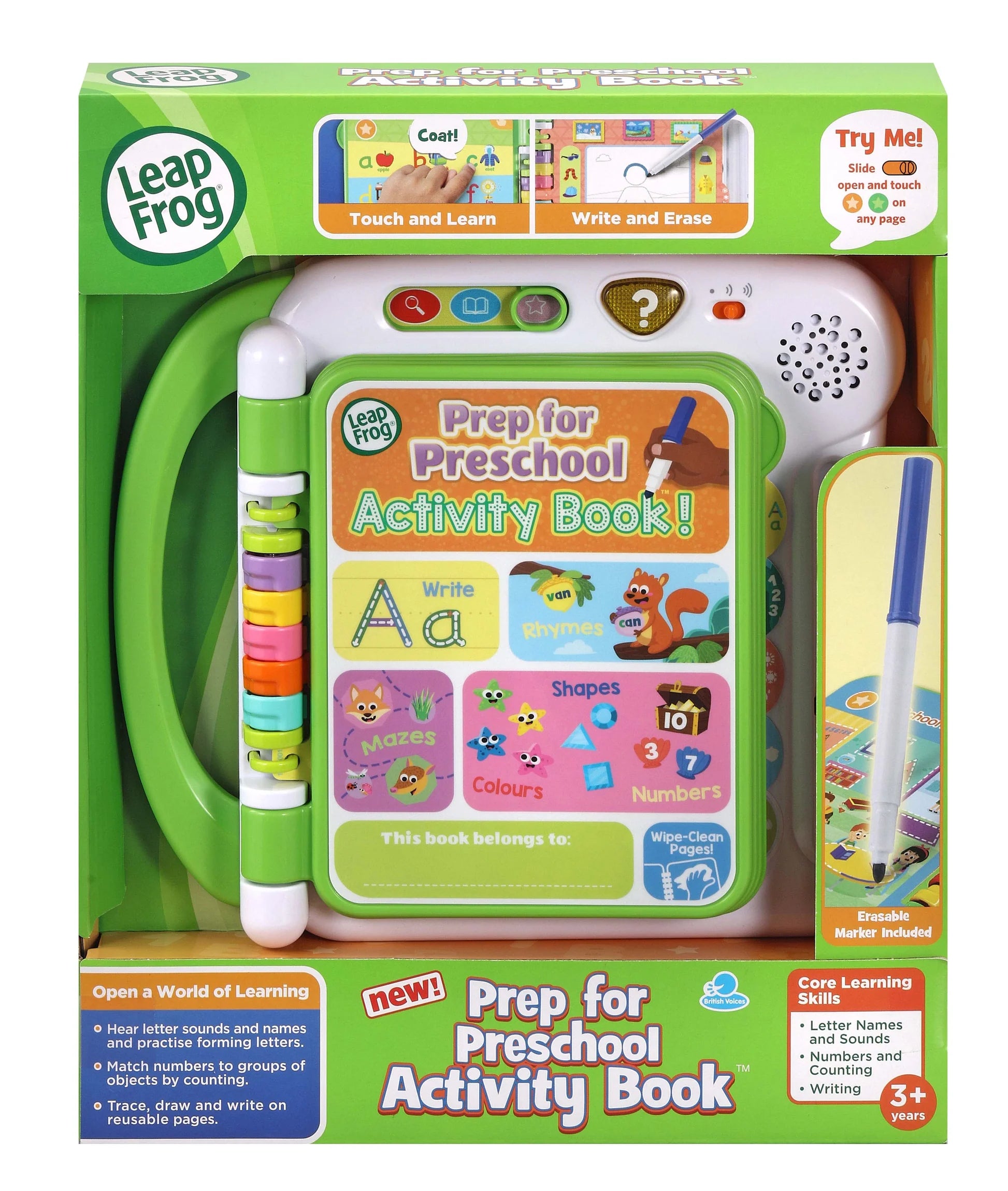 Leapfrog Prep For Preschool Activity Book – Toy Time