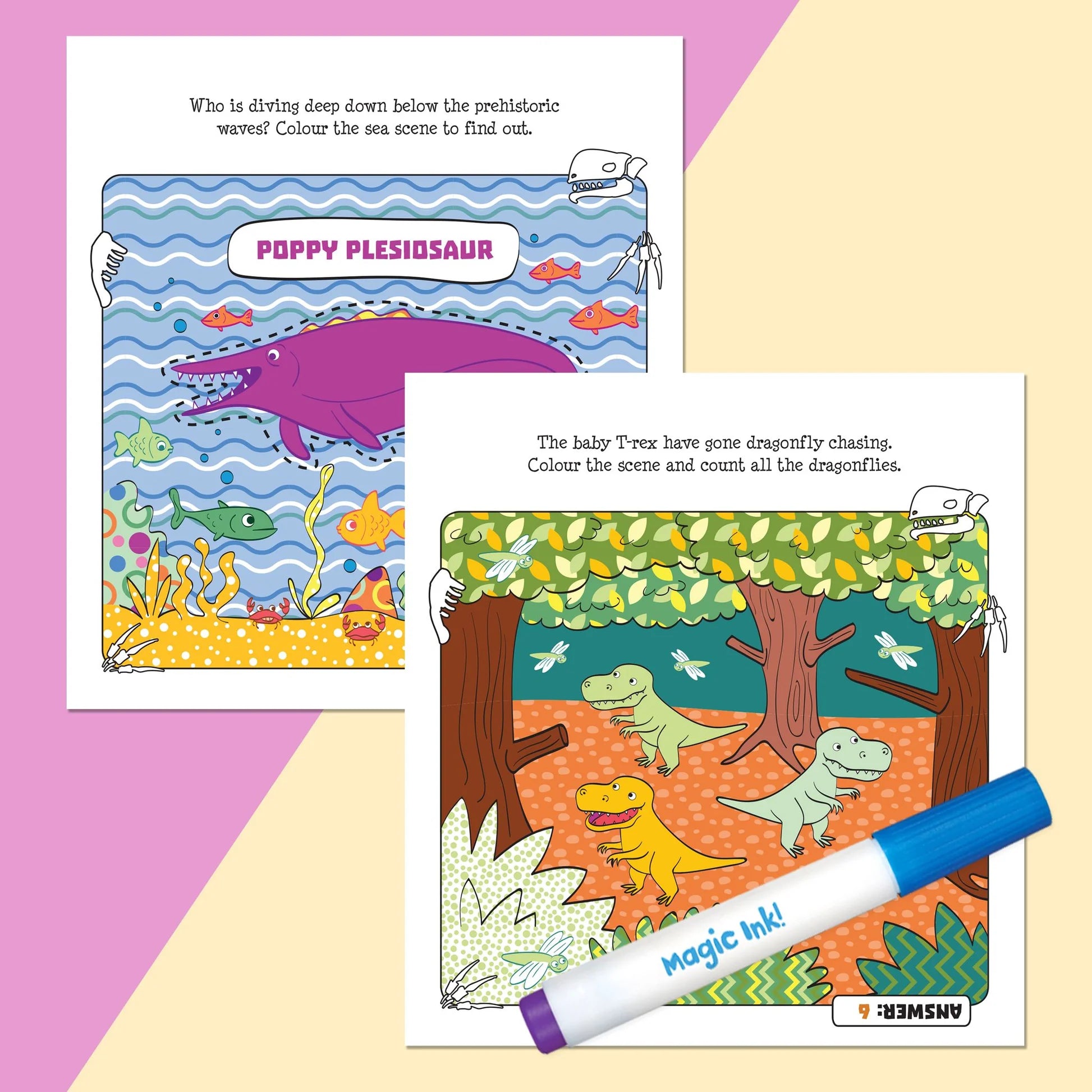 Inkredibles Magic Ink Pictures: Roarsome Dino – Toy Time