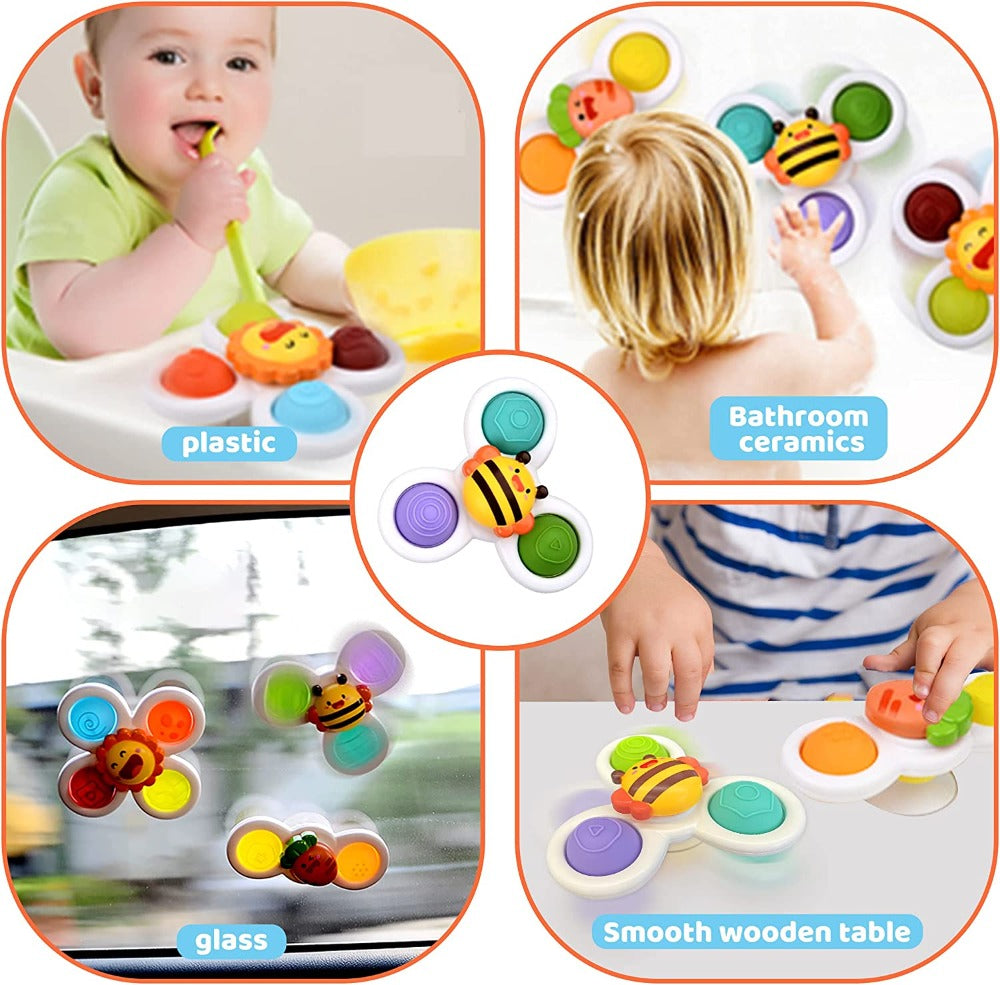 Cartoon Animal Rotary Windmill Bath Toy – Toy Time